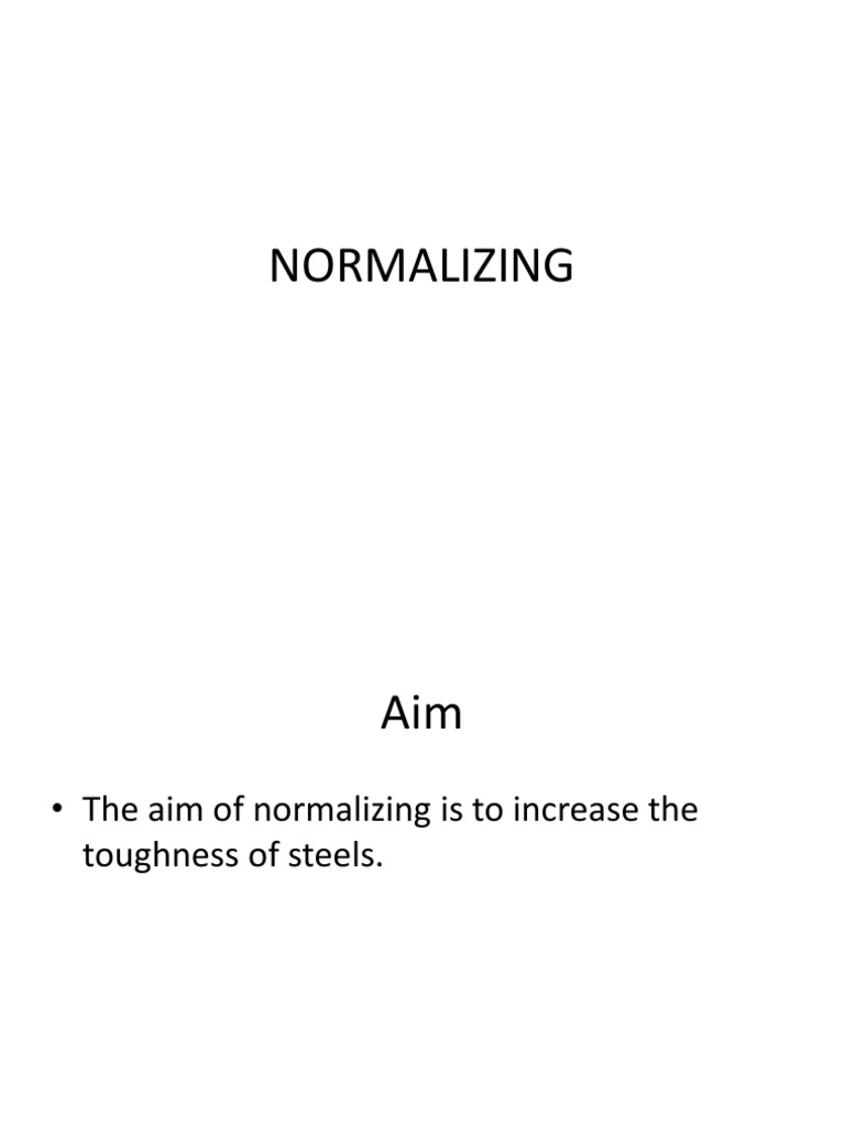 Normalizing Process in Steel Treatment | PDF | Annealing (Metallurgy ...
