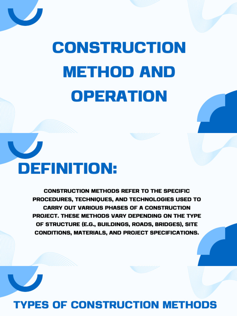 Construction Methods and Operations Guide | PDF | Concrete | Precast ...