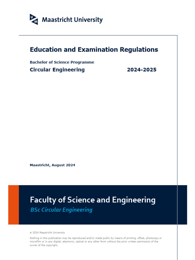 FSE EER Bachelors Circular Engineering 2024-2025 en | PDF | Engineering | Thesis