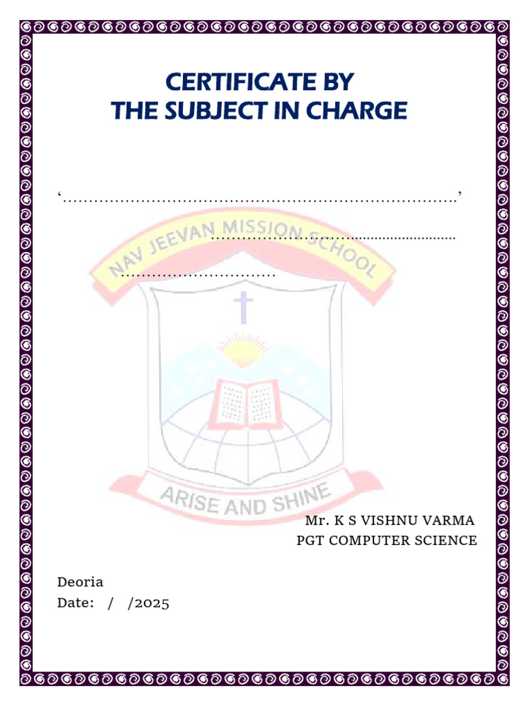 Computer Science Project-1 | PDF