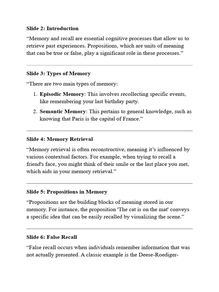 PNL Presentation Script | PDF