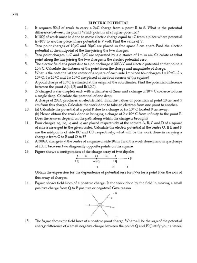 Electrical Potential and Capacitance | PDF | Capacitor | Capacitance