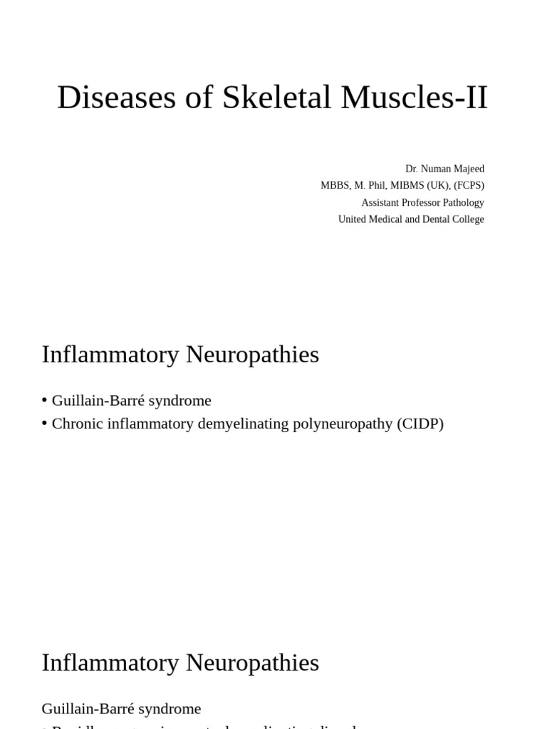 Diseases of Skeletal Muscles-II | PDF | Peripheral Neuropathy ...