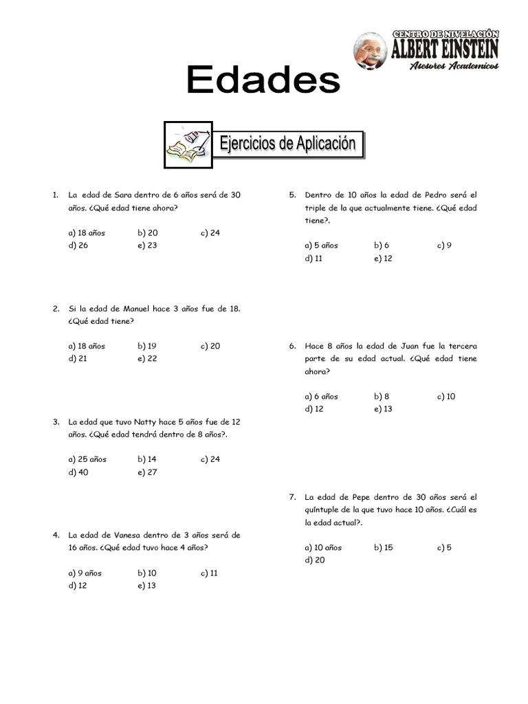 Edades Practica 3 | PDF