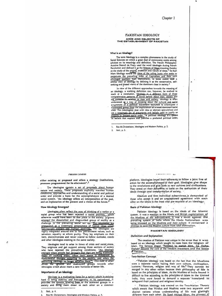Ideology of Pakistan | PDF