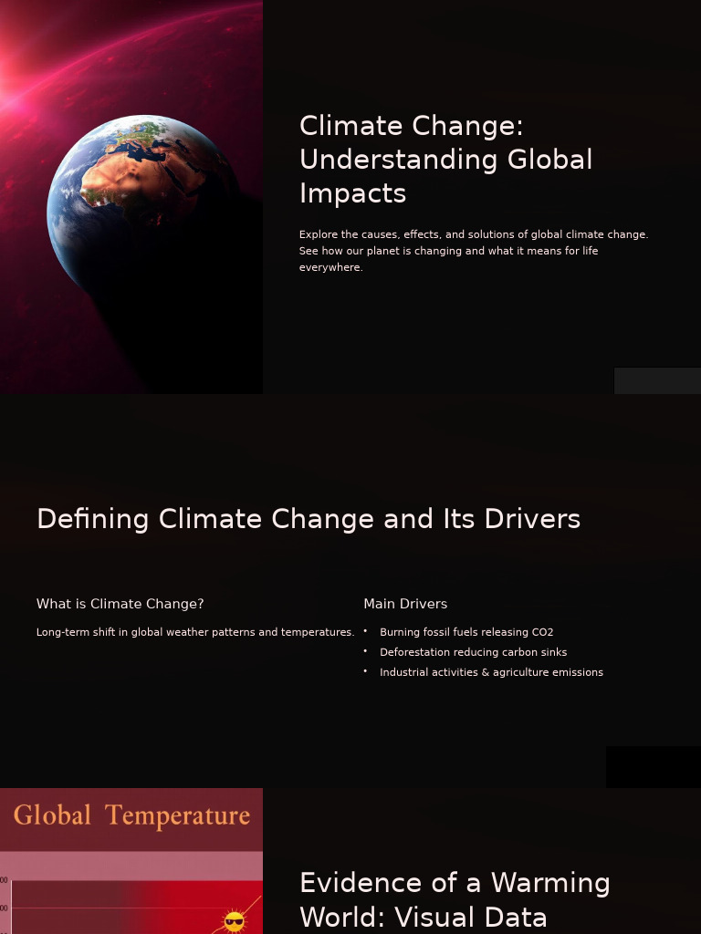Climate Change Understanding Global Impacts Copie | PDF | Climate ...