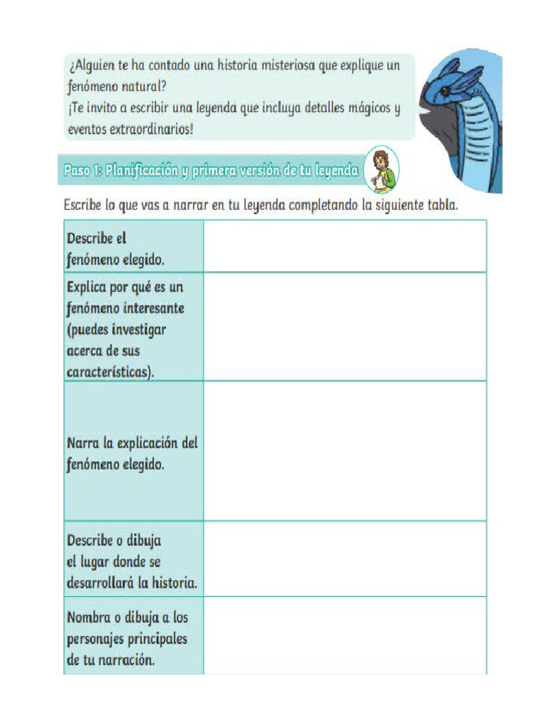 Guia de La Leyenda para Quinto y Sexto | PDF