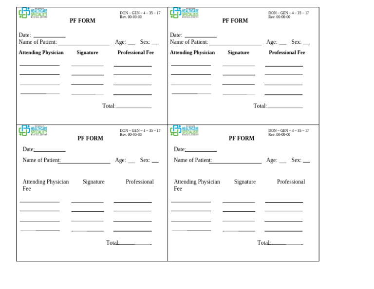 PF Form | PDF