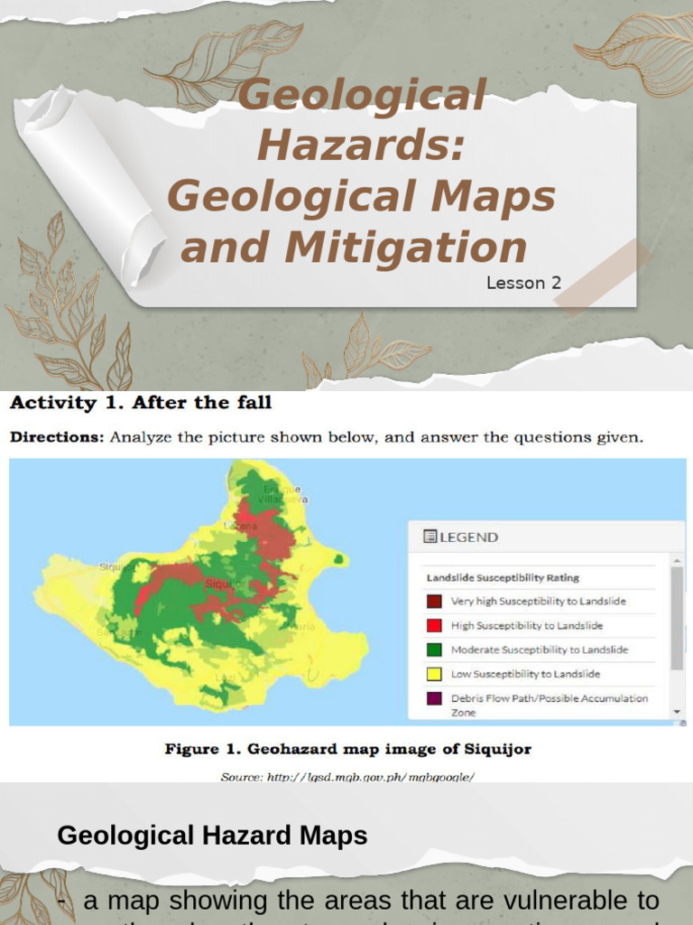 Drrr Final Week2a Geological Hazard Maps | PDF | Landslide | Ion