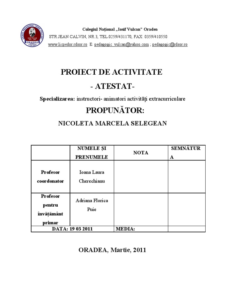 Plan Excursie Original Nico | PDF