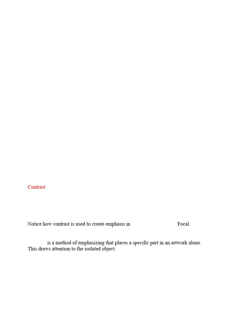 13 Principles of Design - Emphasis | PDF | Composition (Visual Arts ...