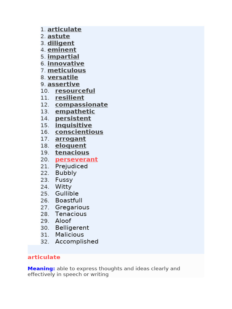 Essential Character Traits Explained | PDF | Empathy | Bias
