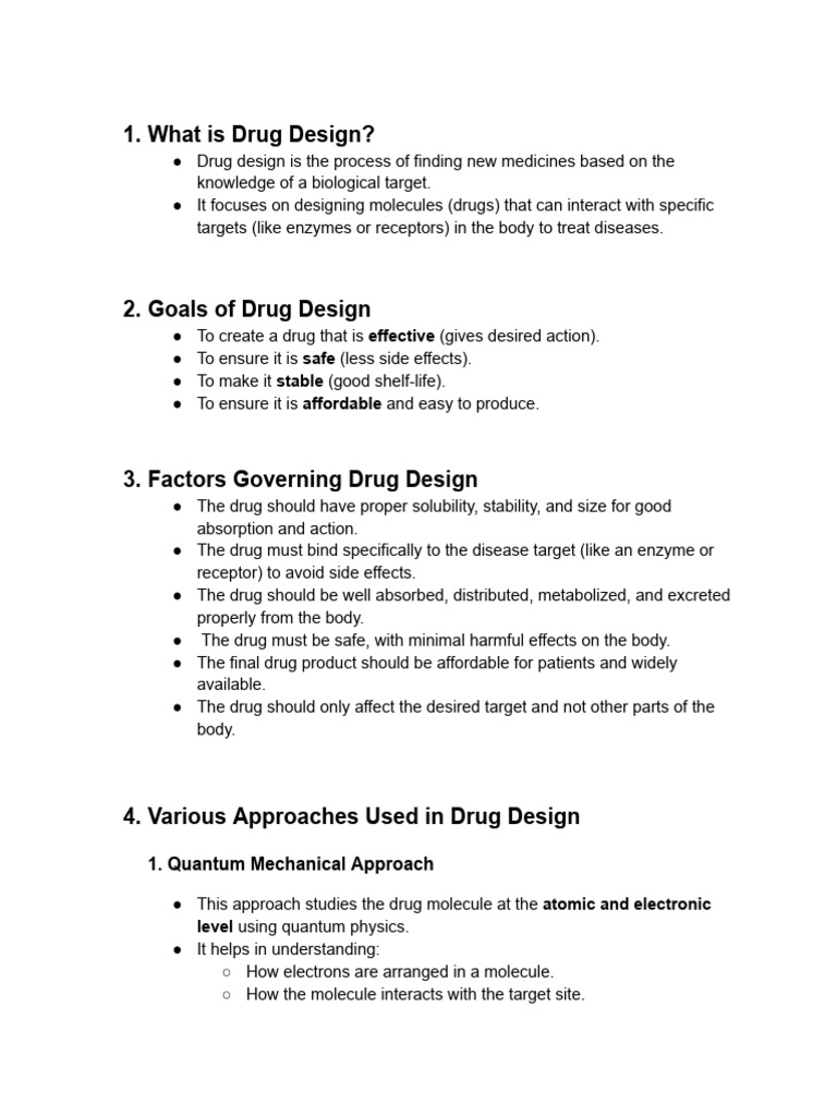 Understanding Drug Design Principles | PDF | Quantitative Structure ...
