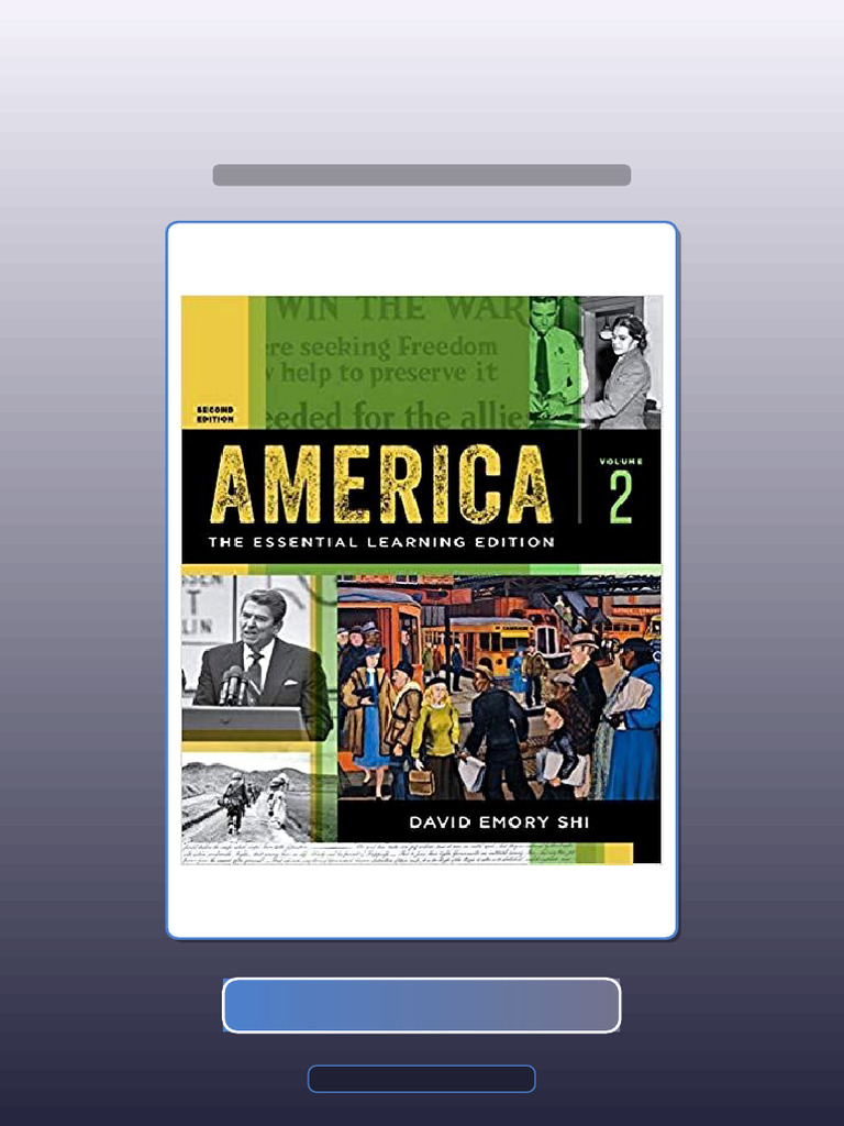 America The Essential Learning Edition Second Edition Vol Volume 2 2nd ...