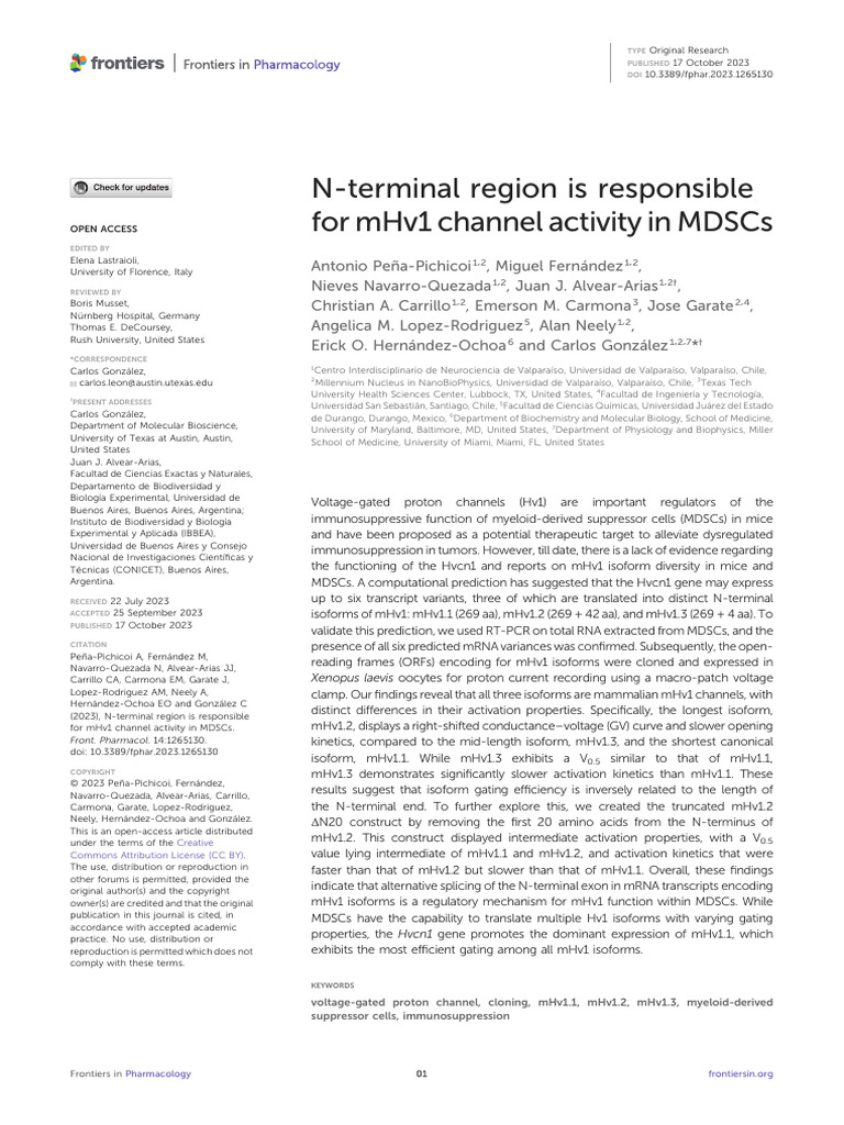CG AN JAG 2023 Front Pharmacol N-terminal region is | PDF | Alternative Splicing | Protein Isoform