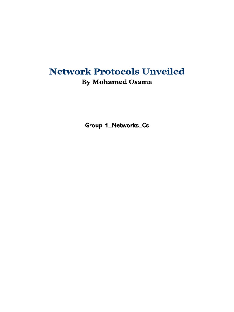 Essential Network Protocols Guide | PDF | File Transfer Protocol | Port ...
