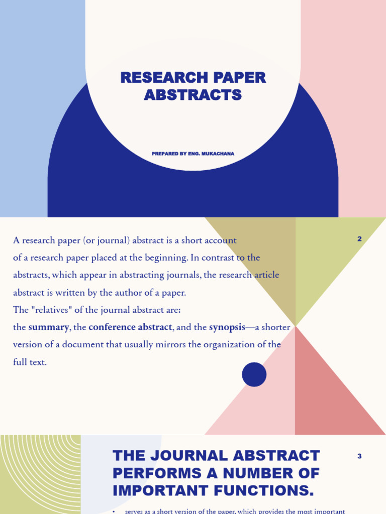 How To Write Research Paper Abstracts | PDF | Abstract (Summary) | Methodology