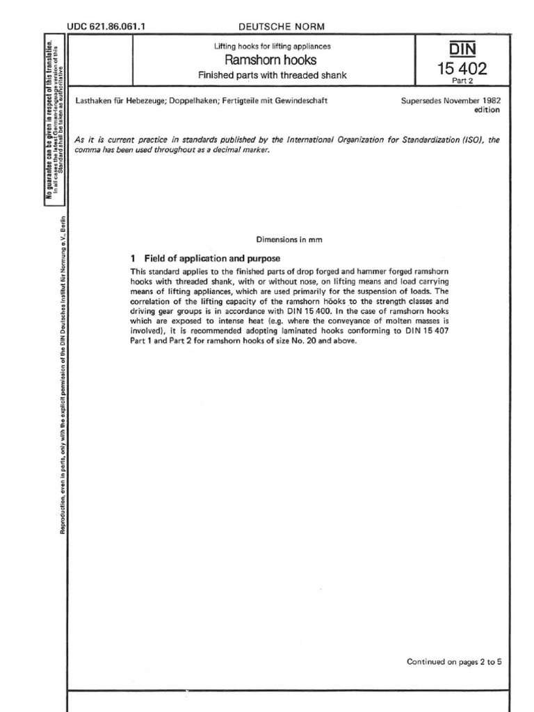 DIN 15402 p2 | PDF