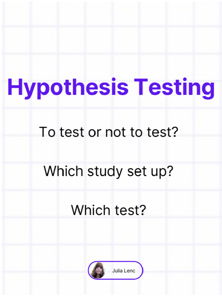 Inference Hypotheses Testing | PDF