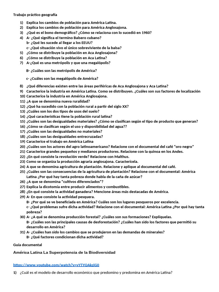 Guia Documental America Latina 25 | PDF | café | America latina