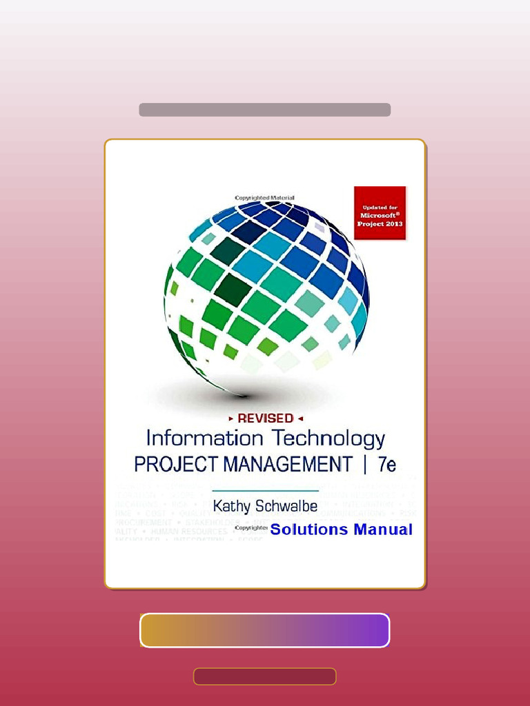 Complete Information Technology Project Management 7th Edition Kathy ...
