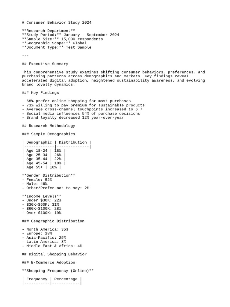 Consumer Behavior Study | PDF | Brand | Consumer Behaviour