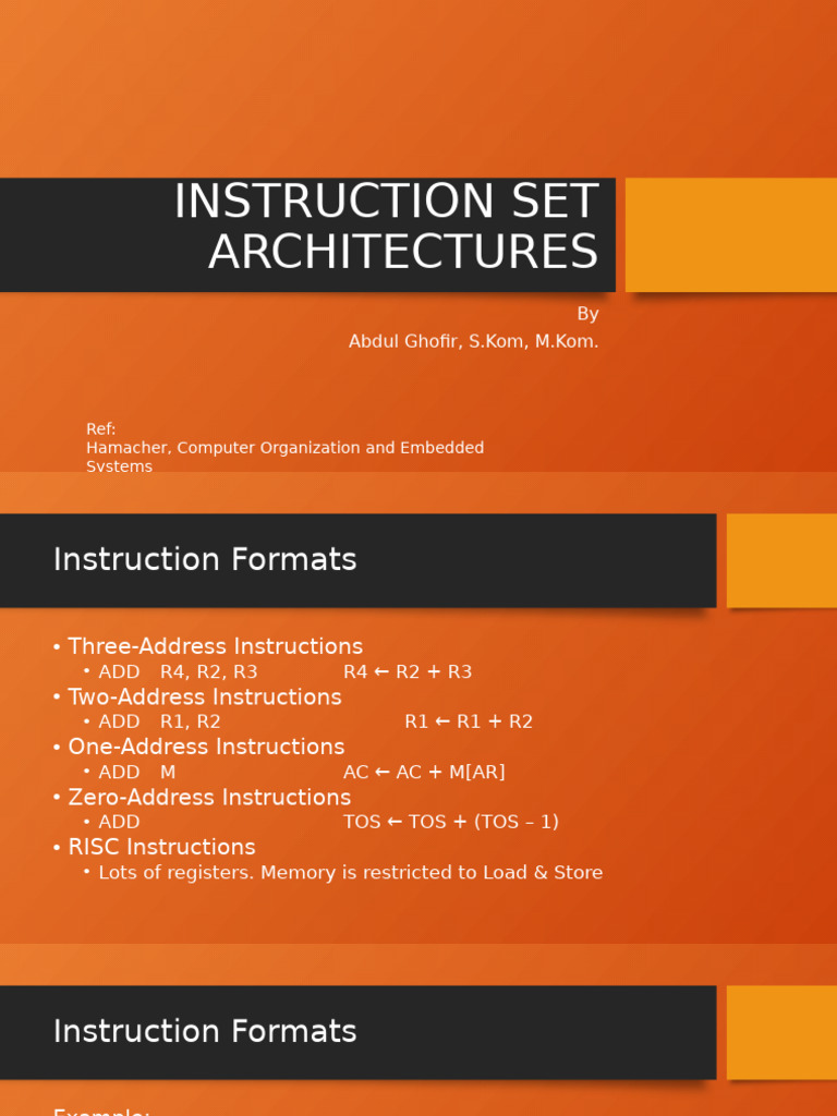 Instruction Set Architectures Overview | PDF | Central Processing Unit ...