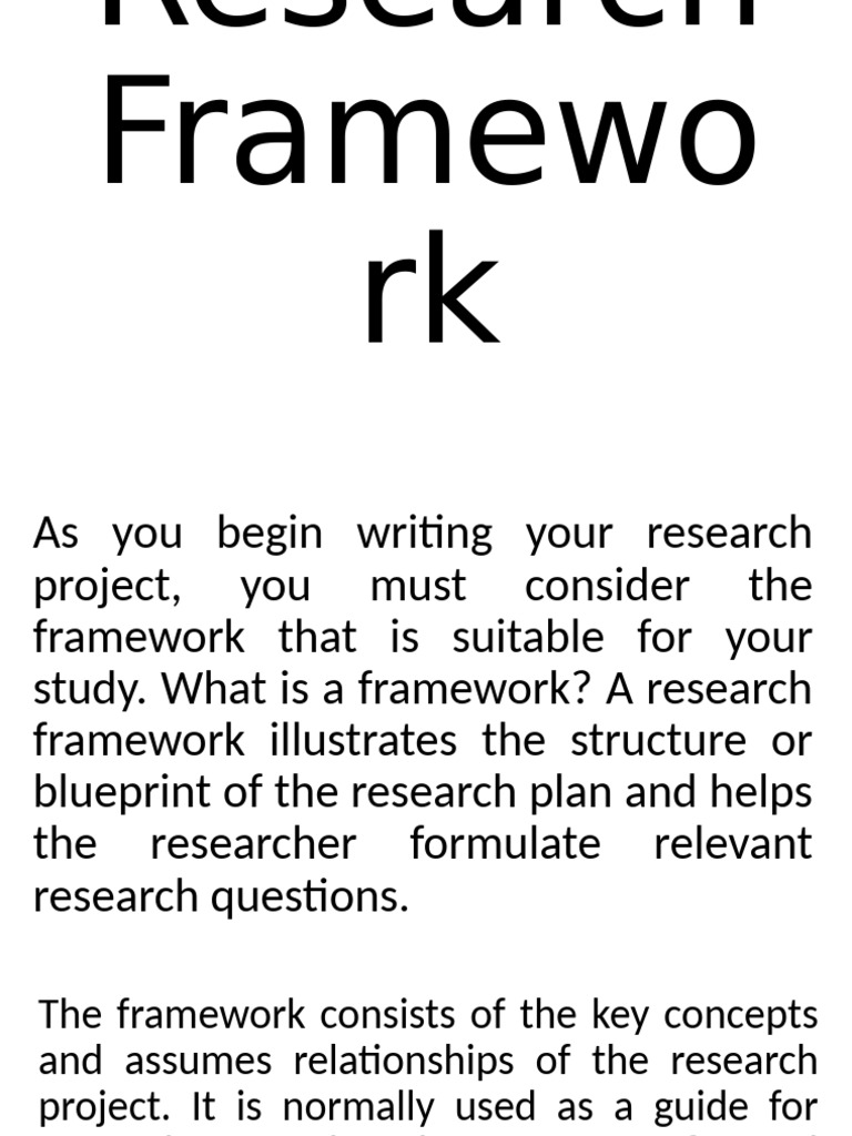 Research Frameworks Explained | PDF | Theory | Hypothesis