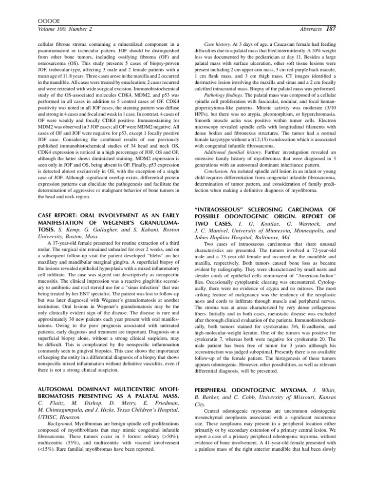 Case Report Oral Involvement As An Early Manifest | PDF | Biopsy ...