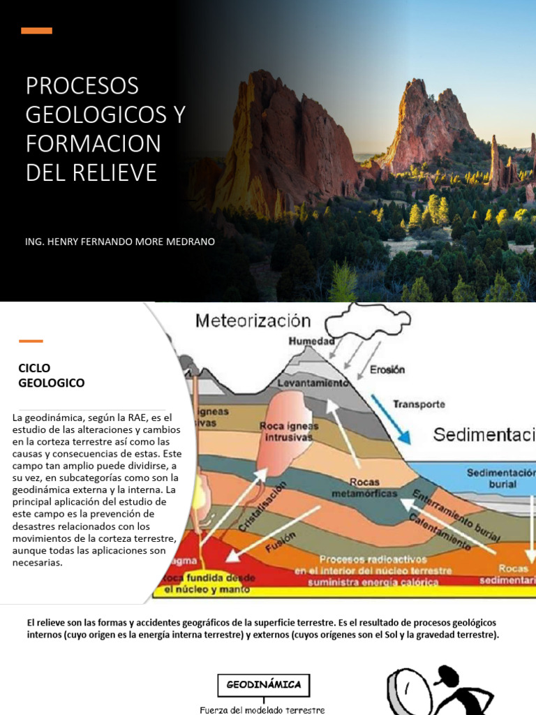 Procesos Geológicos y Formación del Relieve | PDF | Roca (geología ...