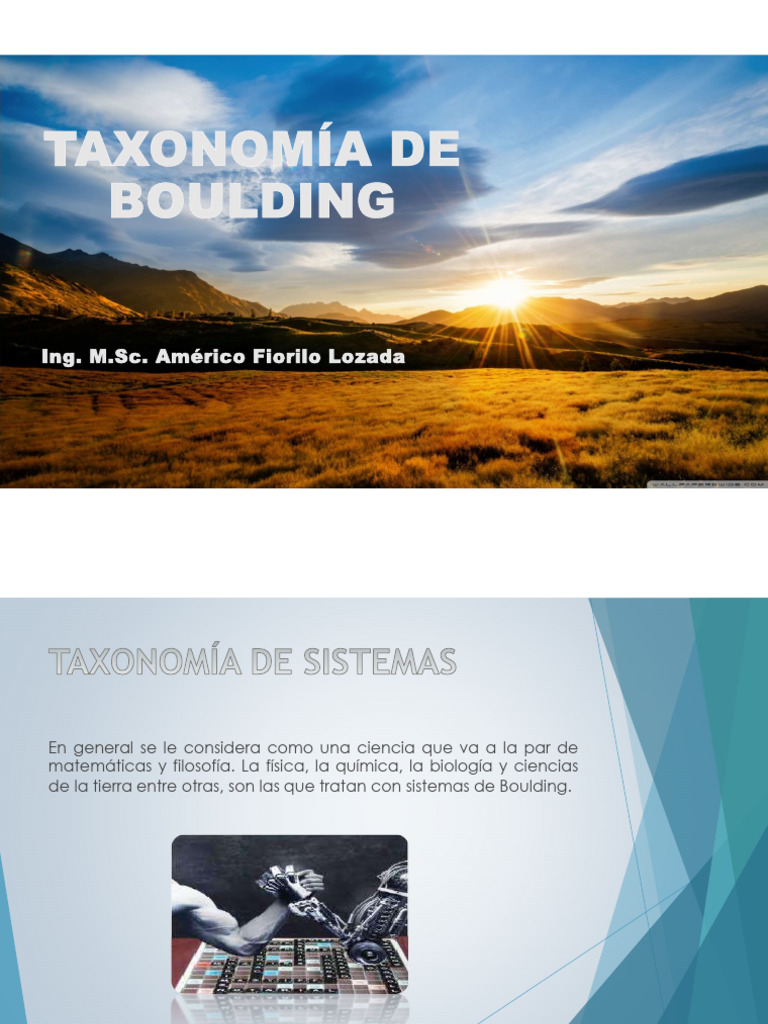 Niveles de complejidad en sistemas de Boulding | PDF | Science ...