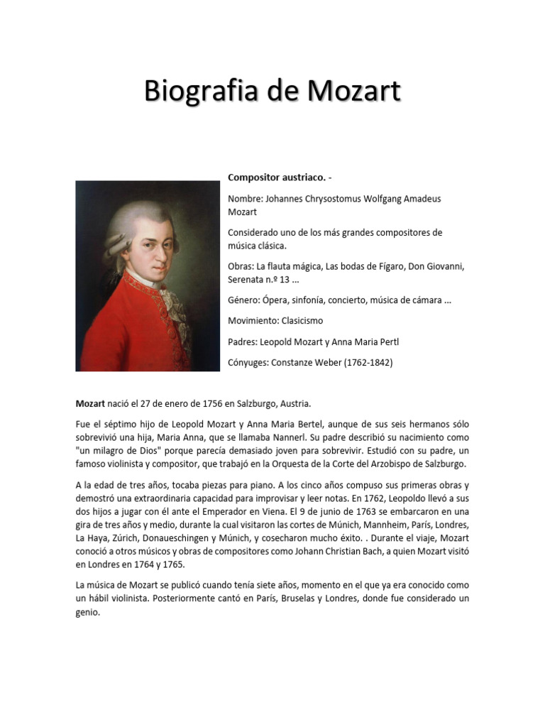 Compositor Austriaco | PDF | Wolfgang Amadeus Mozart | Sonata