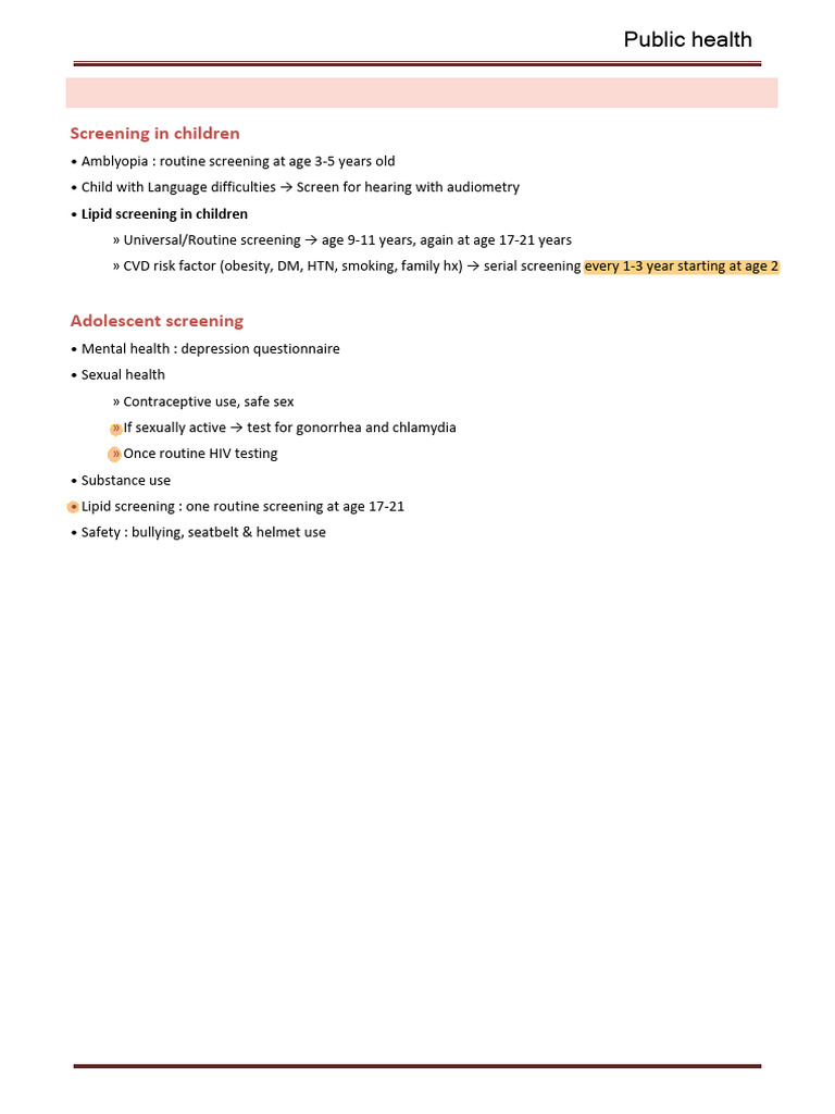 Screening Step 2 CK | PDF | Cervical Cancer | Colorectal Cancer