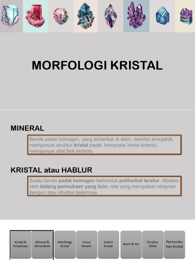 M2a_Kristalografi Dan Mineralogi | PDF