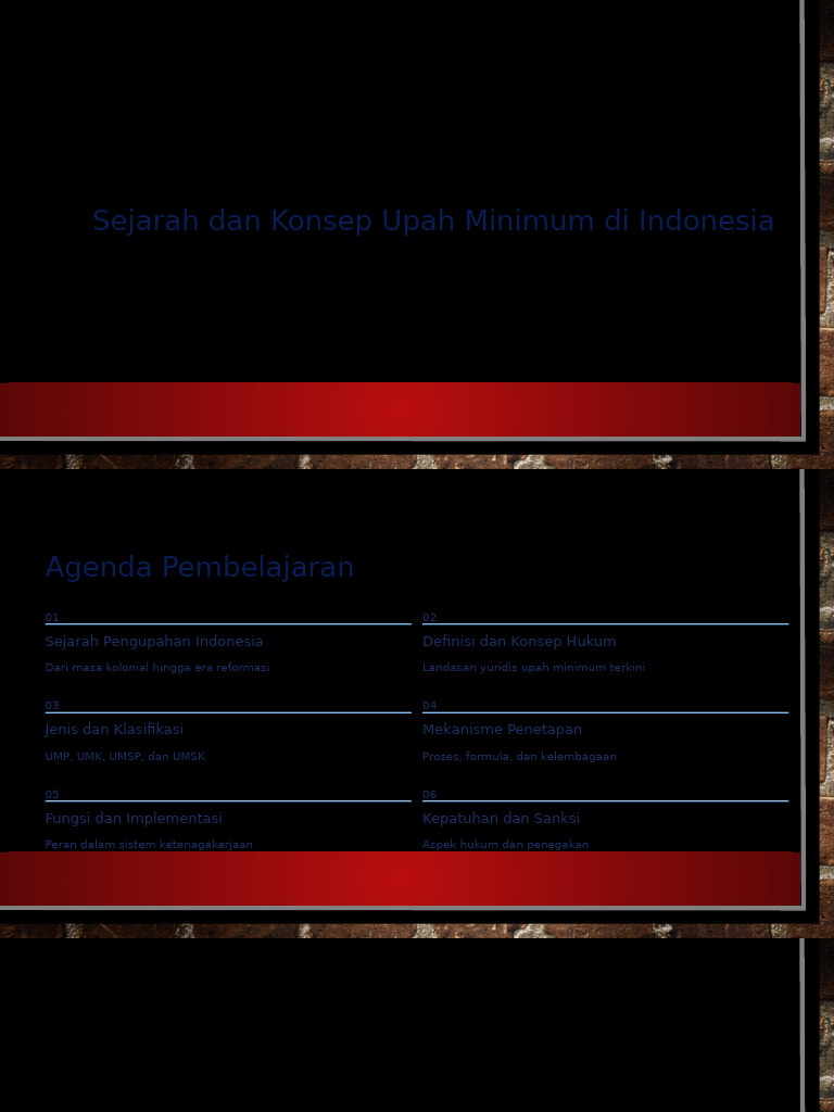 Sejarah dan Konsep Upah Minimum Indonesia | PDF