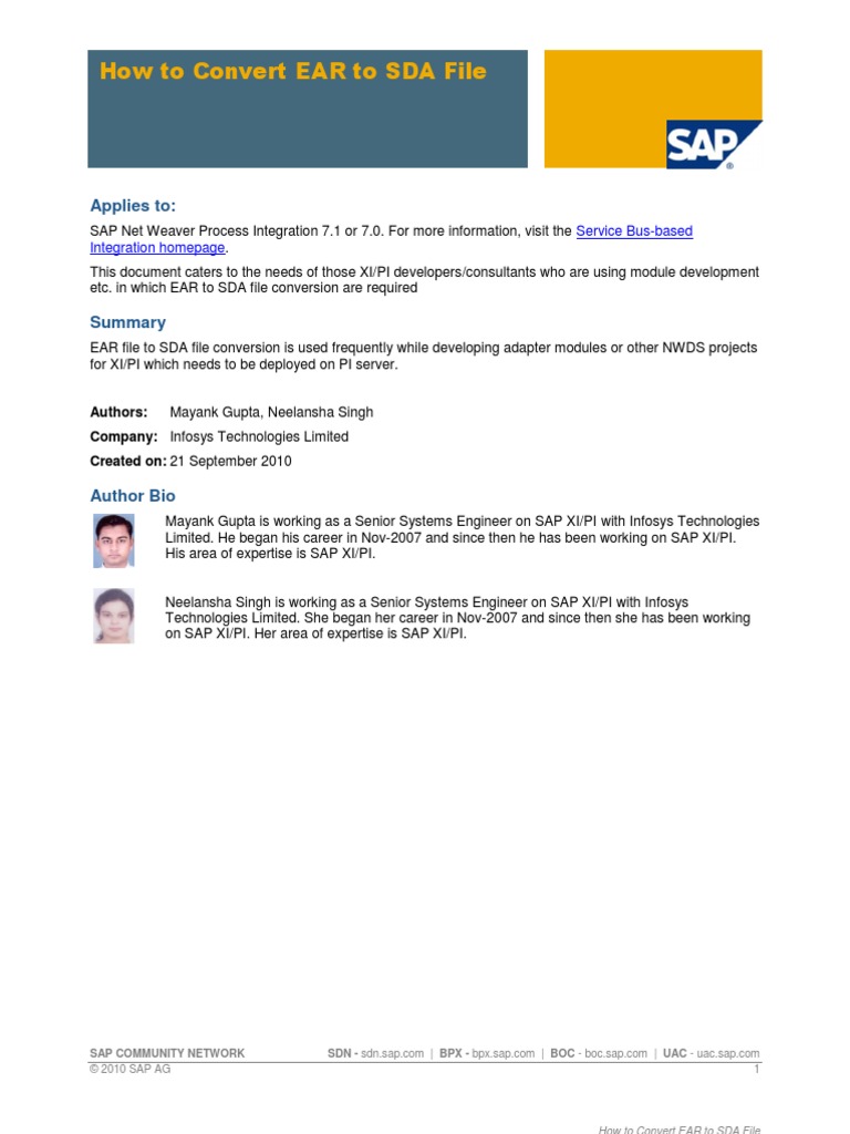 Convert EAR To SDA | Download Free PDF | Zip (File Format) | Java (Programming Language)