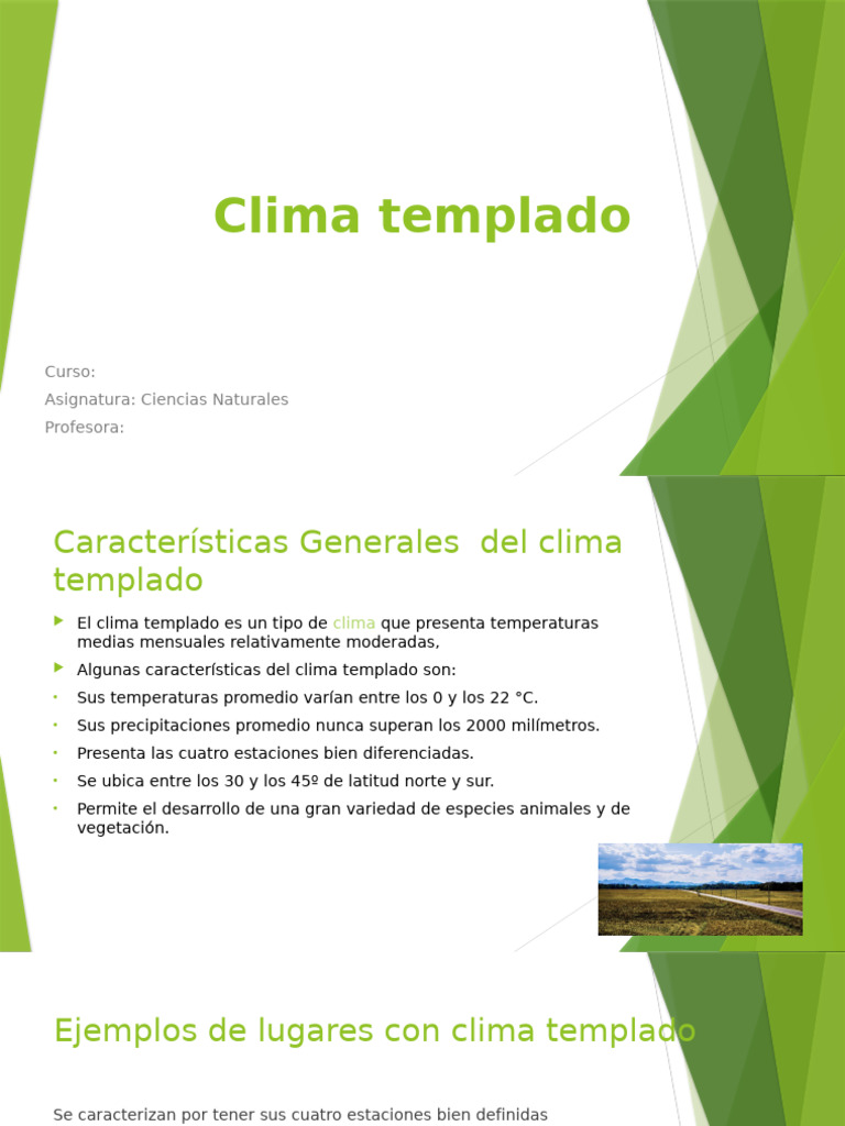 Clima Templado | PDF | Clima templado | Clima