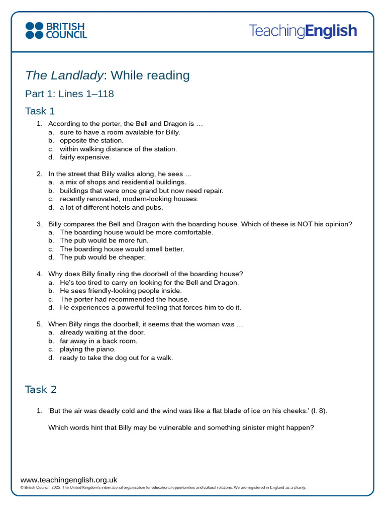The Landlady: Analyzing Key Themes | PDF