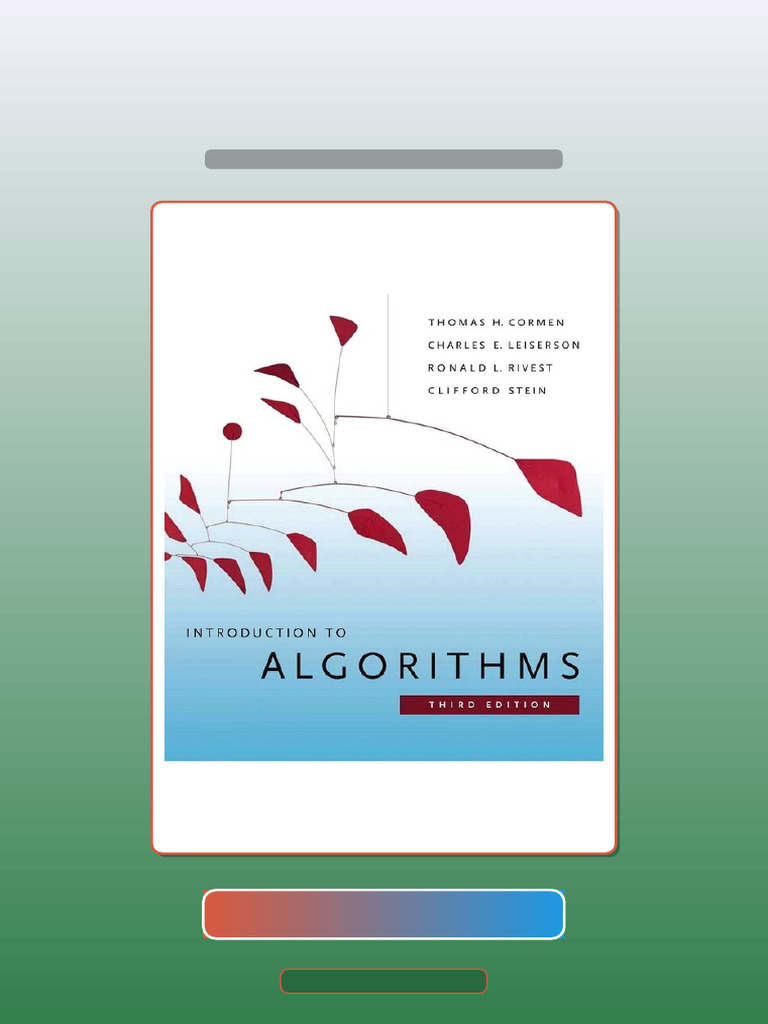 Introduction To Algorithms 3e 3rd Edition Ebook and TestBank Bundle Get ...