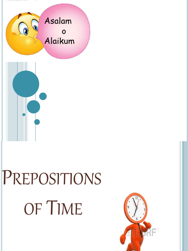 Prepositions of Time | PDF