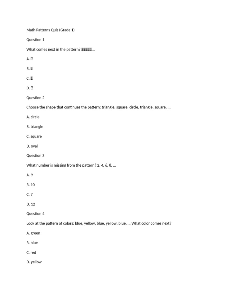 Math Patterns-WPS Office | PDF