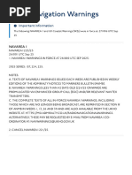 NAVAREA I Warnings Summary July 2025 | PDF | Navigation