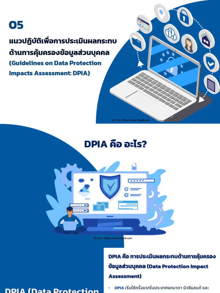 PDPA - Chapter5 - แนวปฏิบัติเพื่อการประมวลผลกระทบ DPIA | PDF