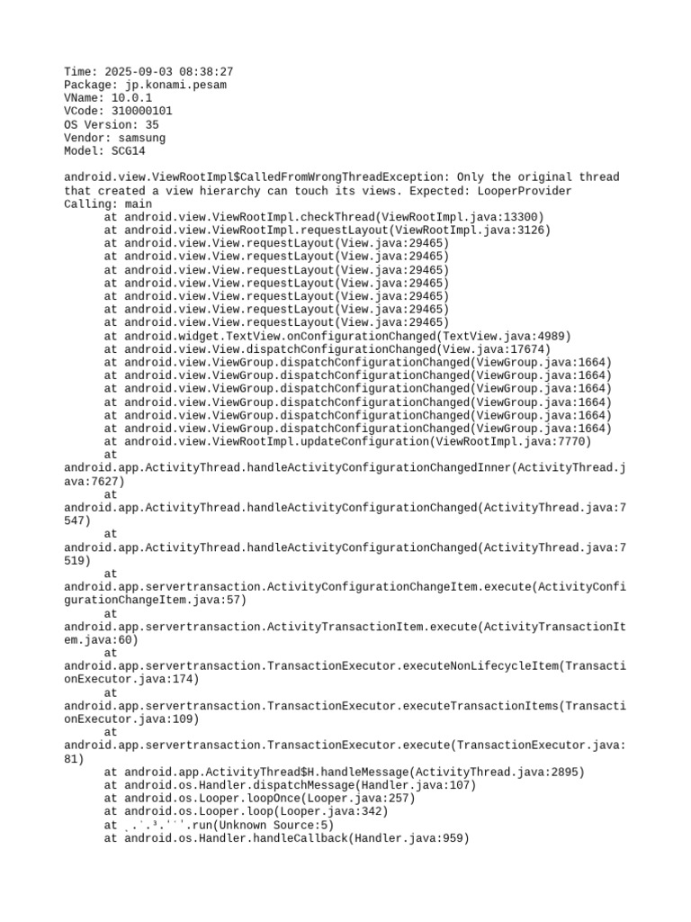 Error Log Jy.x.separation - Cvog.gasj | PDF | Software | Mobile Phones