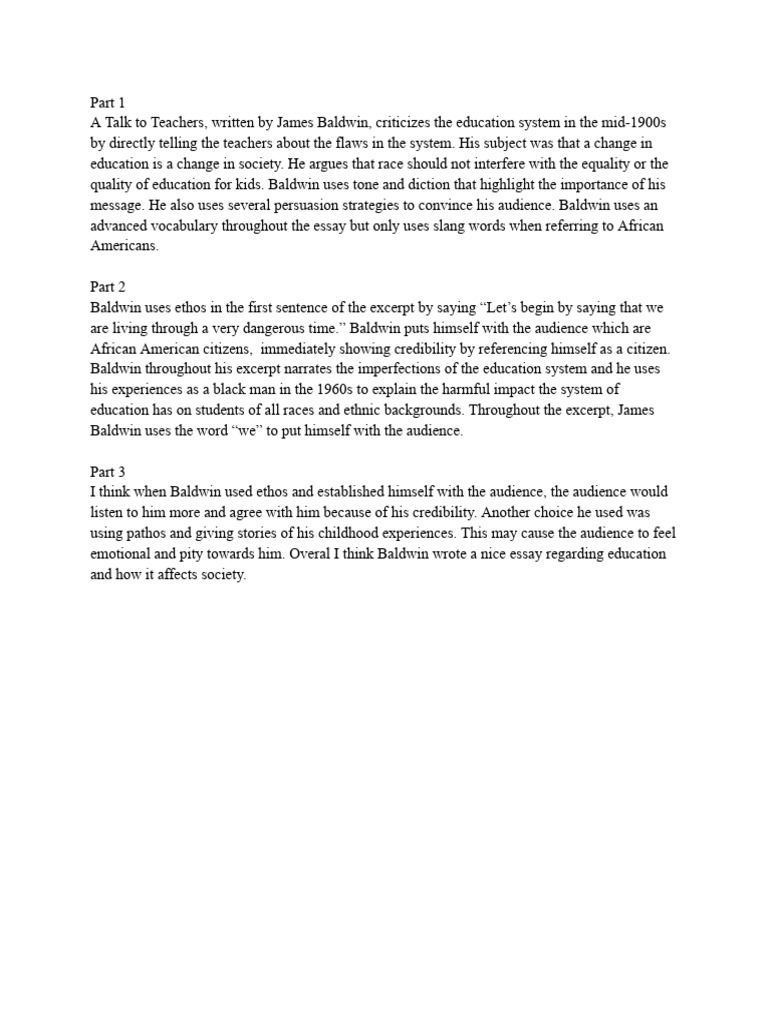 Rhetorical Situation - A Talk To Teachers | PDF