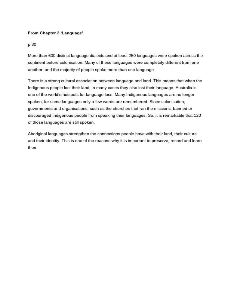 Preserving Indigenous Language and Culture | PDF | Indigenous ...