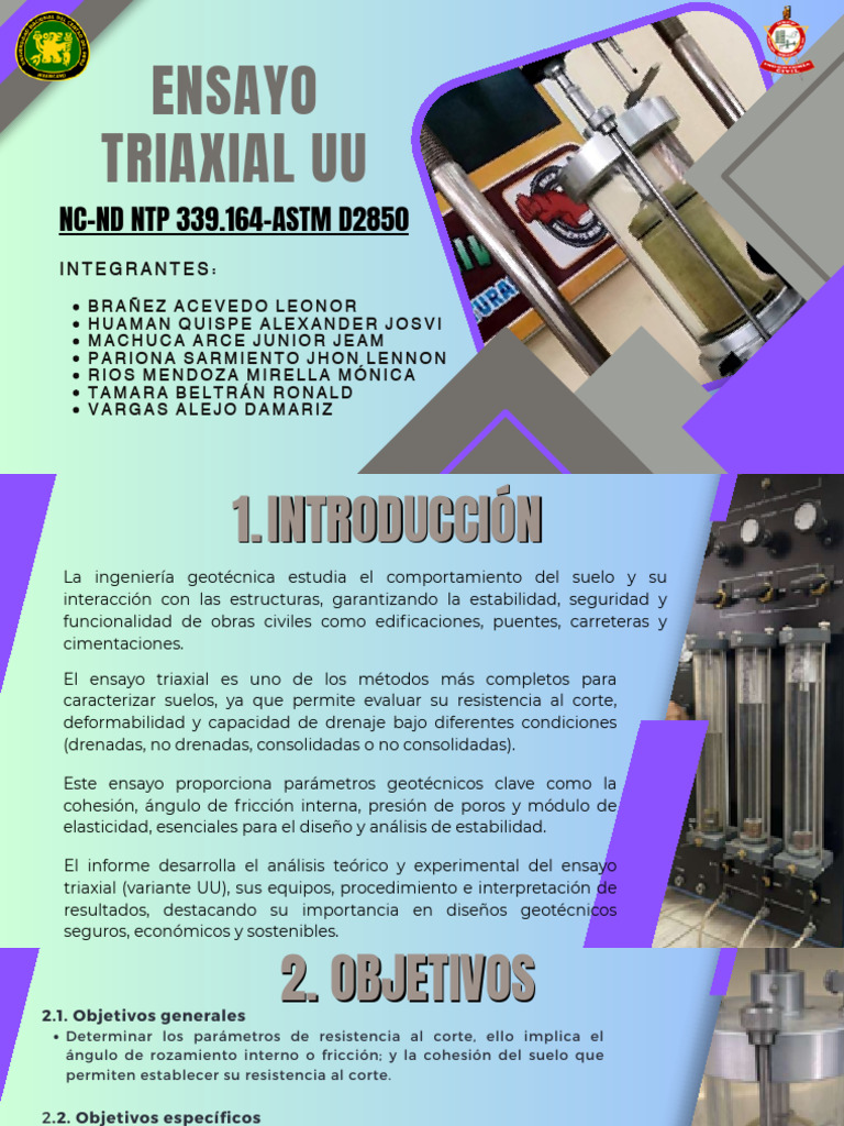 Ensayo Triaxial UU en Suelos Cohesivos | PDF | Deformación (ingeniería ...