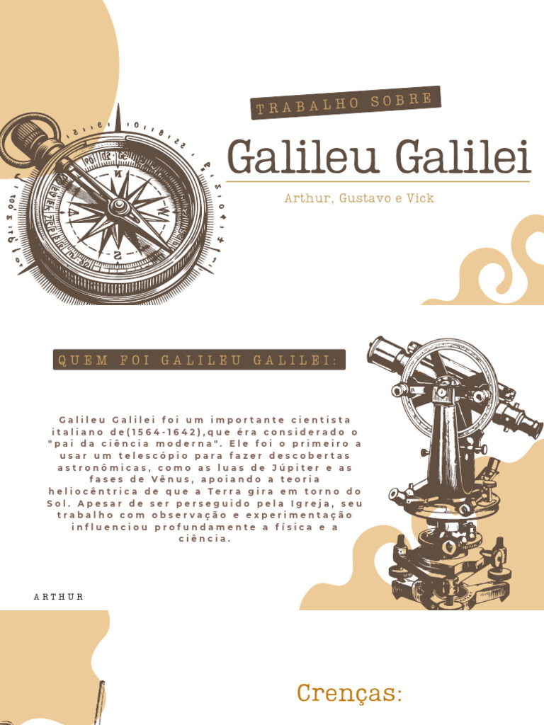 Galileu Galilei: Pai da Ciência Moderna | PDF