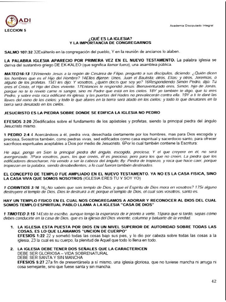 Que Es La Iglesia | PDF