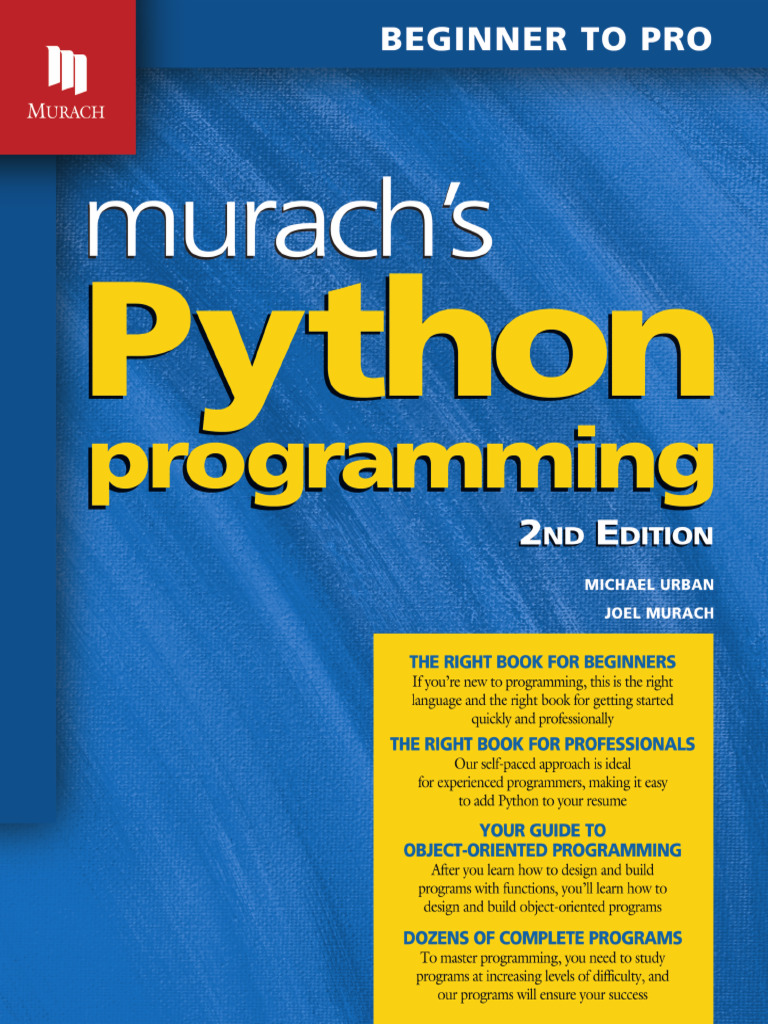 Murach Python 2 Nded | PDF | Class (Computer Programming) | Programming